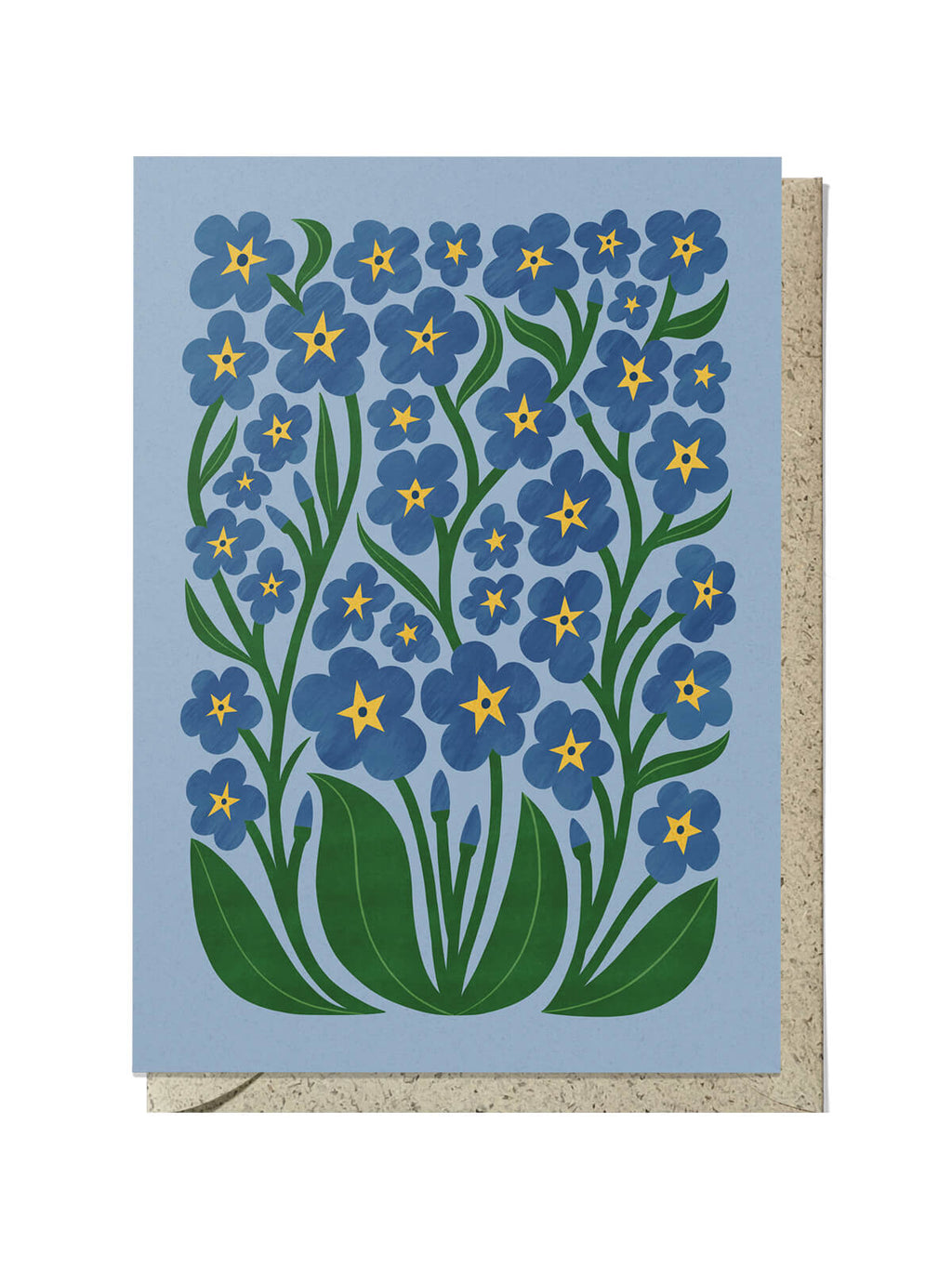 Forget-me-nots card | Papermash UK