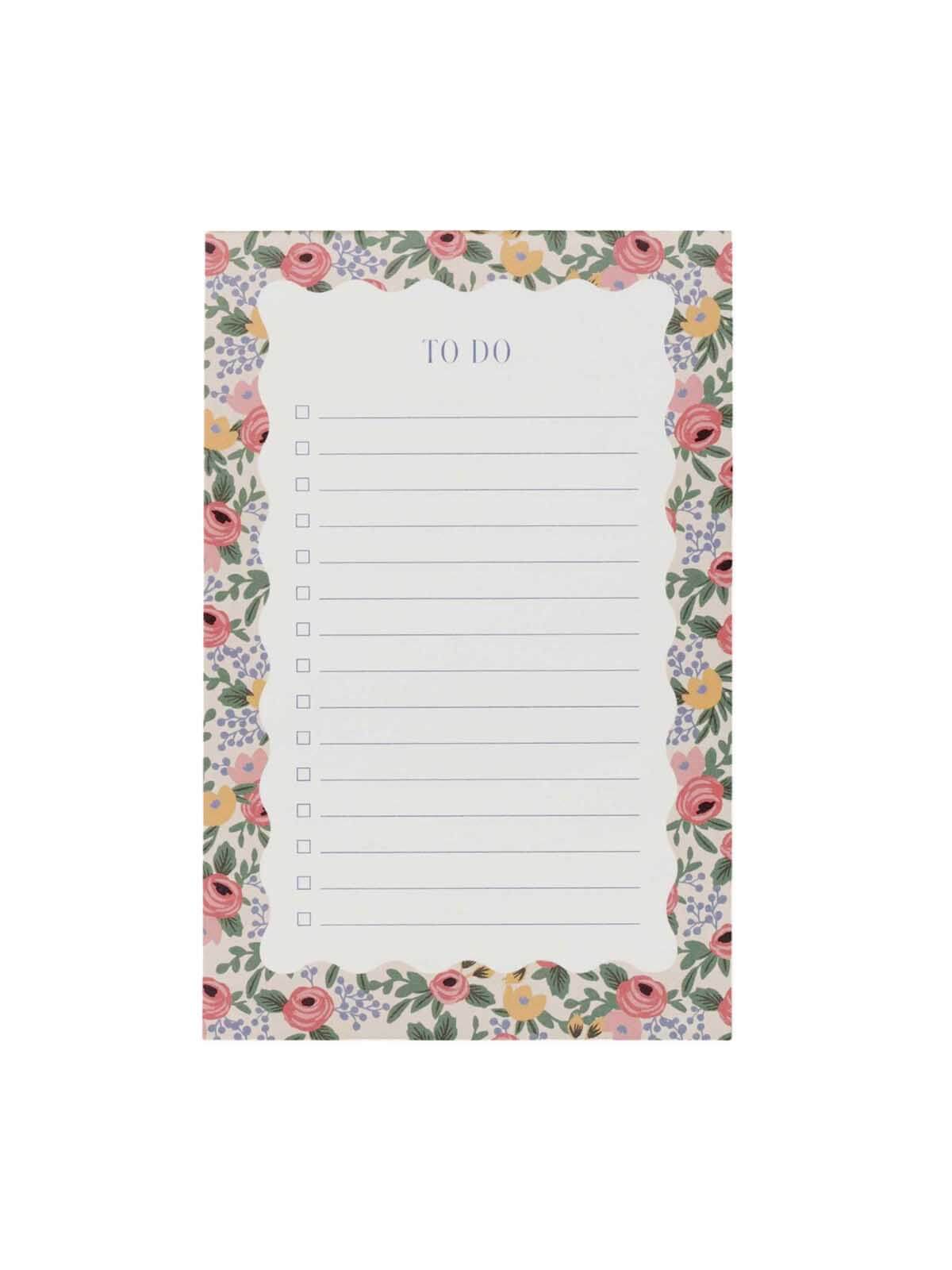 Rifle Paper Co Rosa notepad | Papermash UK