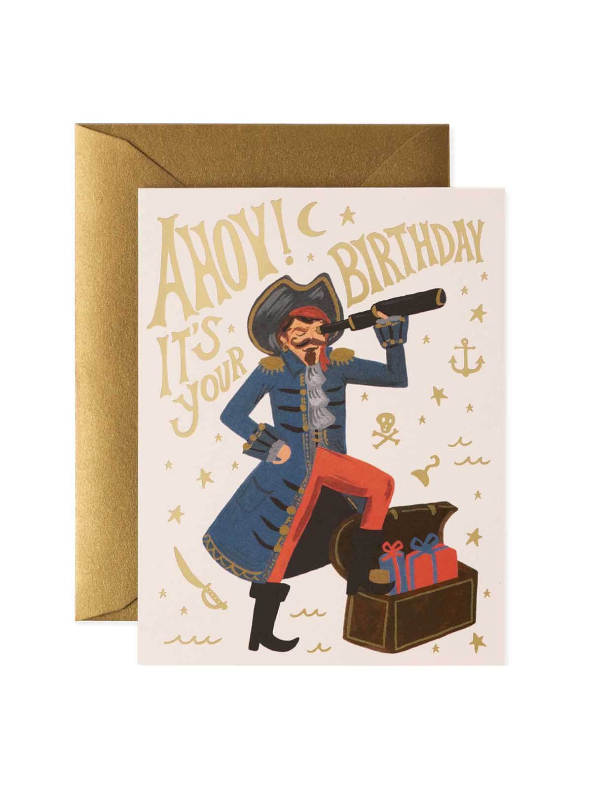 Pirate birthday card by Rifle Paper Co | Papermash UK