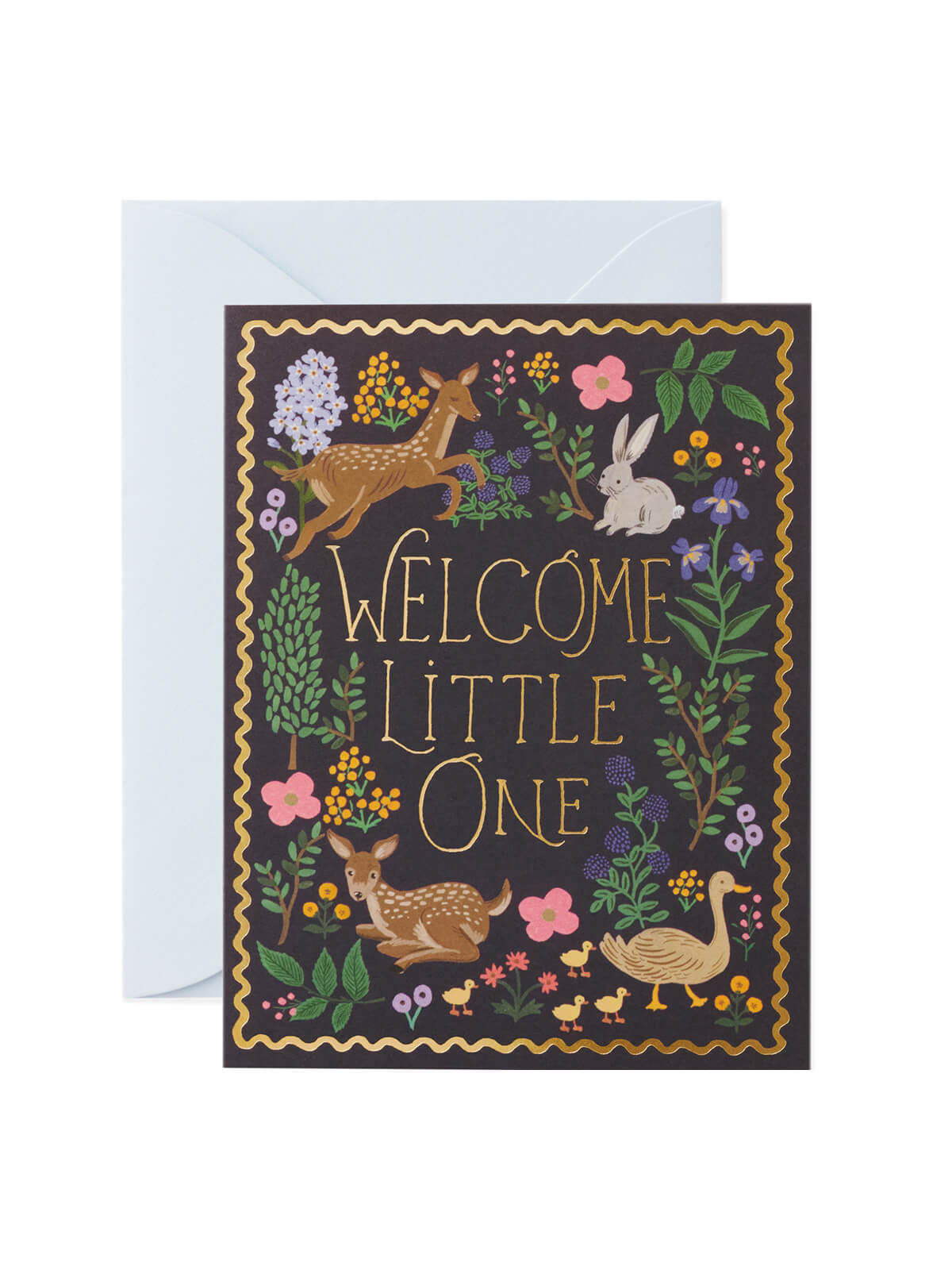Rifle Paper Co woodland welcome baby card | Papermash UK